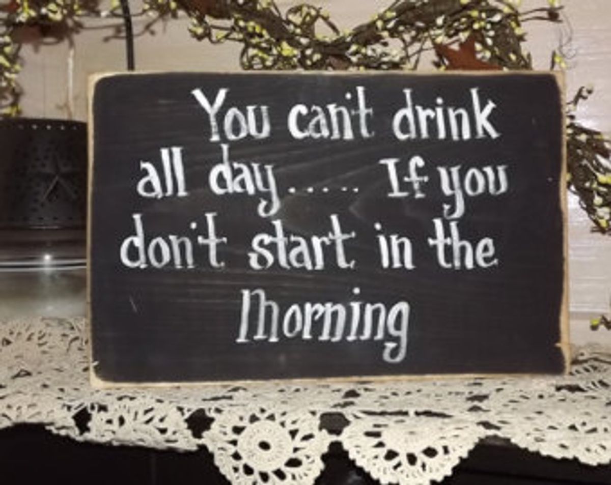 The 12 Stages Of Day-Drinking