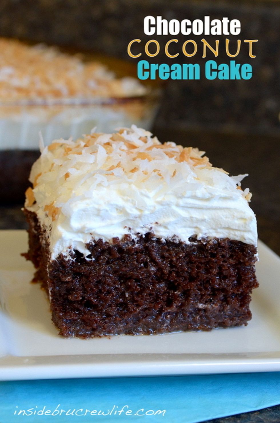 Chocolate Coconut Cream Cake - My Recipe Magic