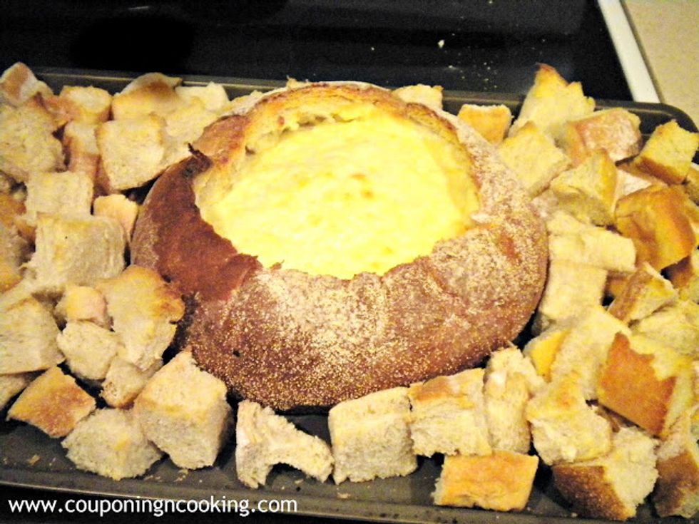 Swiss Cheese Bread Dip - My Recipe Magic