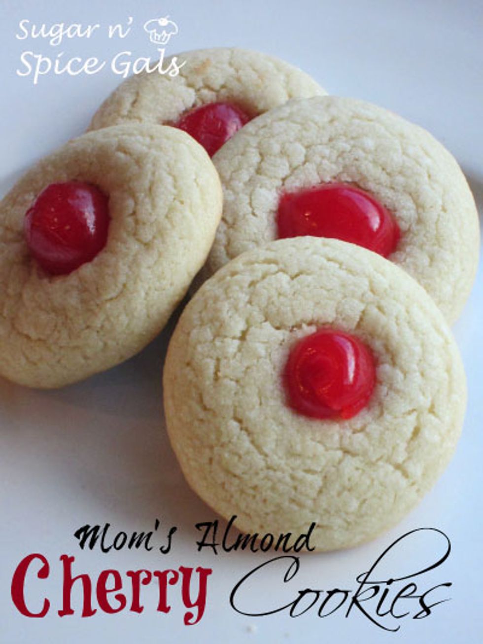 Mom's Almond Cherry Cookies - My Recipe Magic