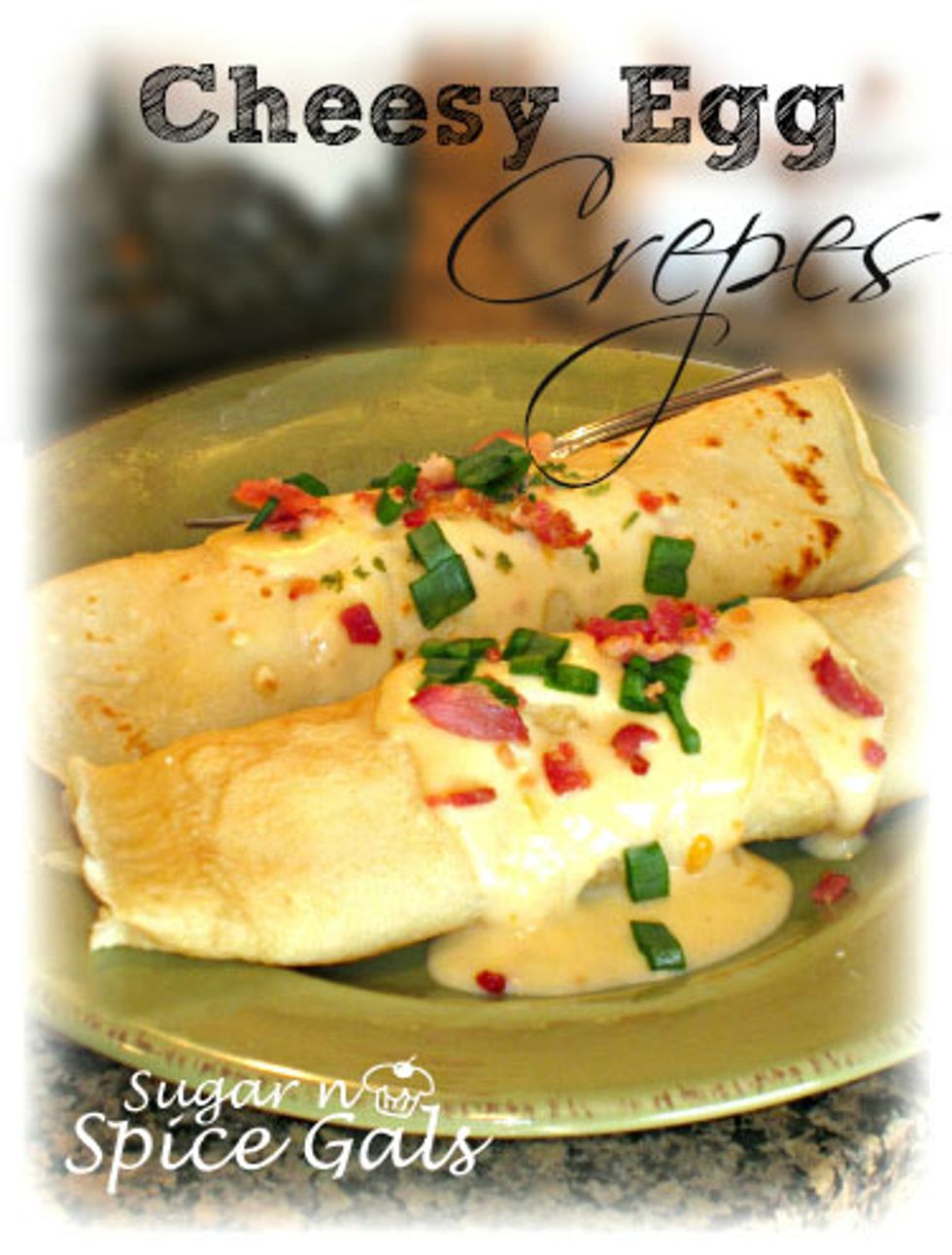 Cheesy Egg Crepes - My Recipe Magic