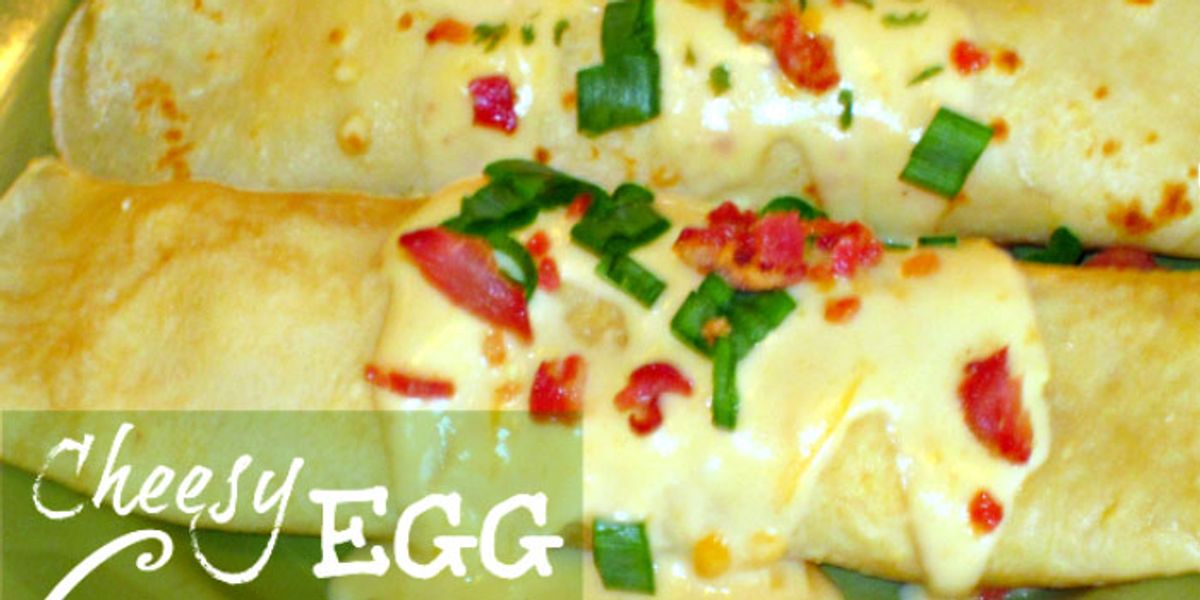 Cheesy Egg Crepes - My Recipe Magic