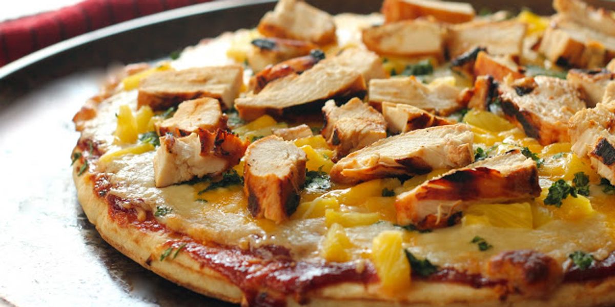 BBQ Cilantro Chicken Pizza - My Recipe Magic