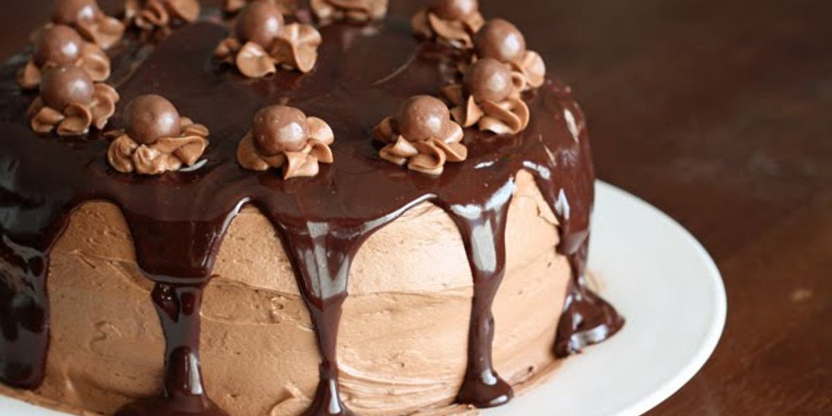 Chocolate Malt Cake with Chocolate Malt Icing - My Recipe Magic