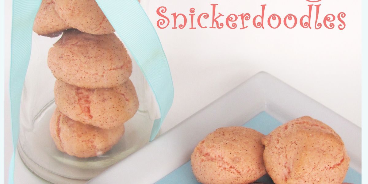 Pink Cherry Snickerdoodles - My Recipe Magic