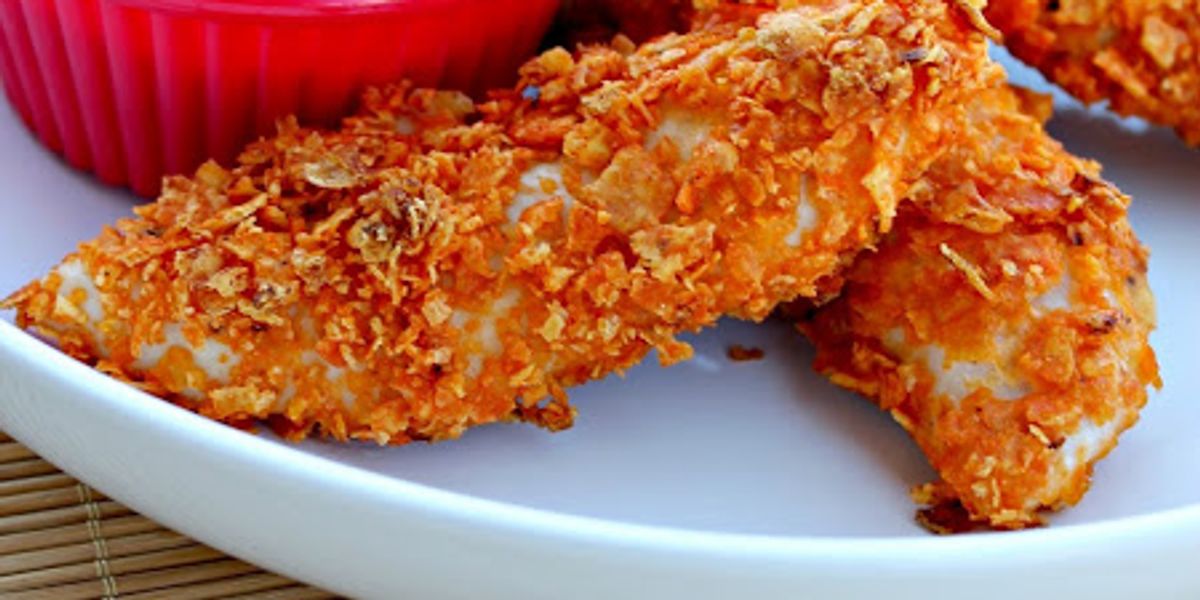 Doritos Crusted Chicken Strips - My Recipe Magic