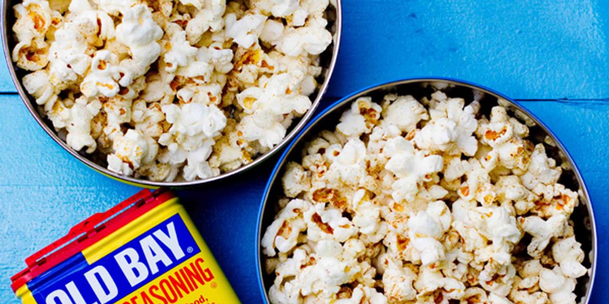 Old Bay Seasoned Popcorn (aka Crab Corn) - My Recipe Magic