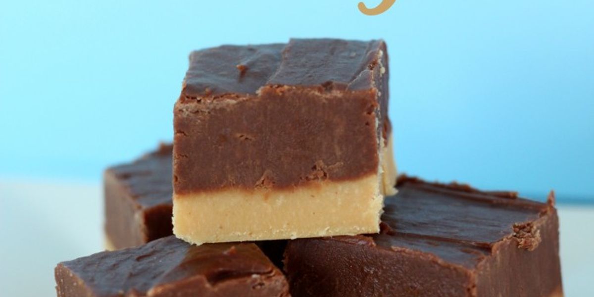 Double Decker Chocolate Peanut Butter Fudge - My Recipe Magic