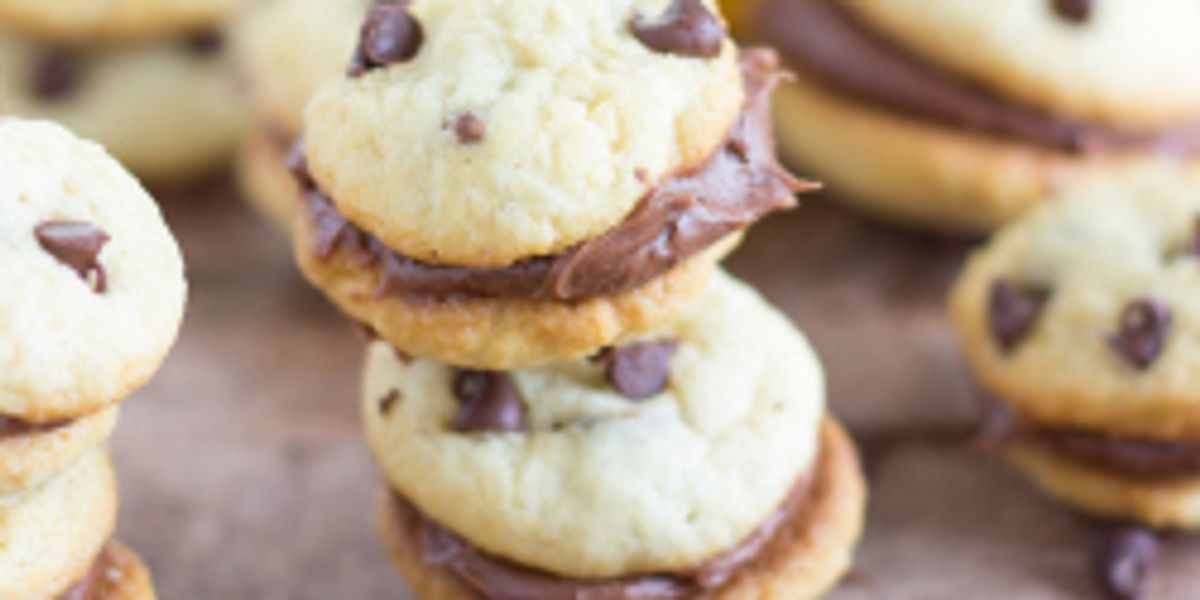 Mini Milk Chocolate Sandwich Cookies - My Recipe Magic