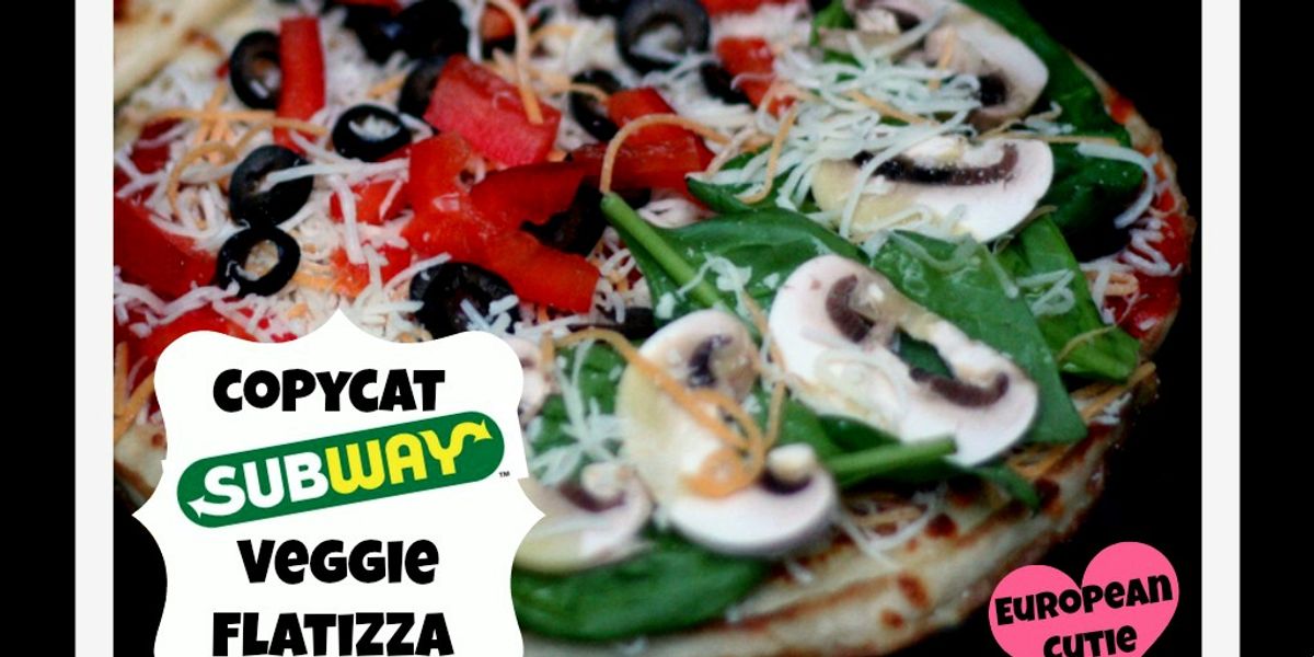 Copycat Subway Veggie Flatizza - My Recipe Magic