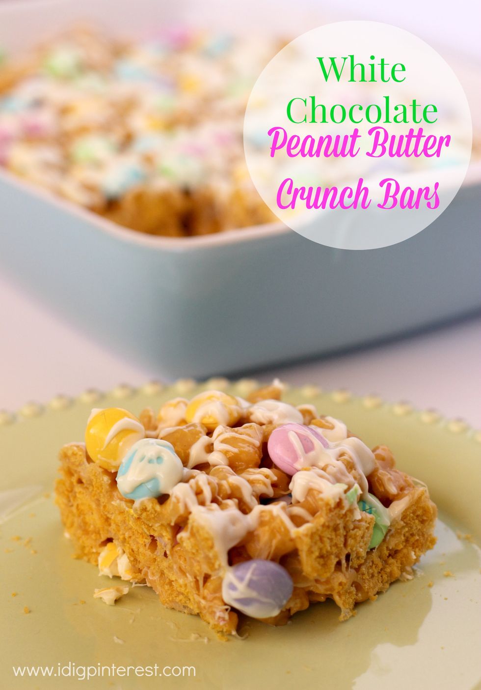 White Chocolate Peanut Butter Crunch Bars - My Recipe Magic