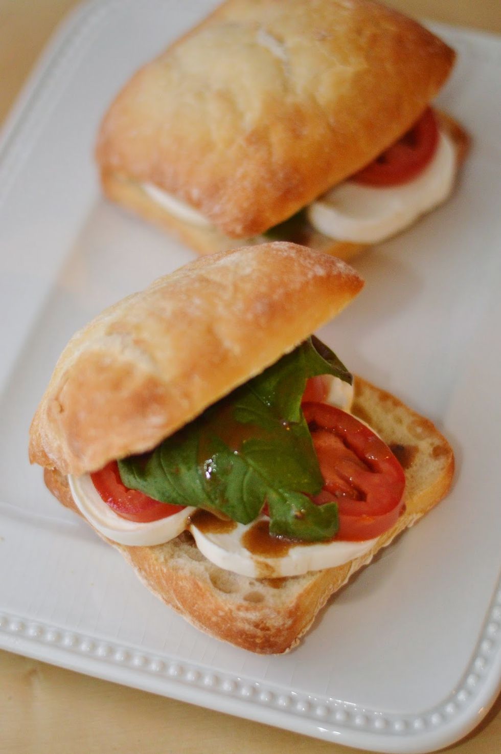 Caprese Sandwich with Balsamic Vinaigrette - My Recipe Magic