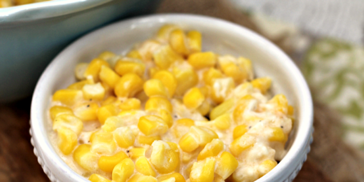 Crock Pot Cheddar Creamed Corn - My Recipe Magic