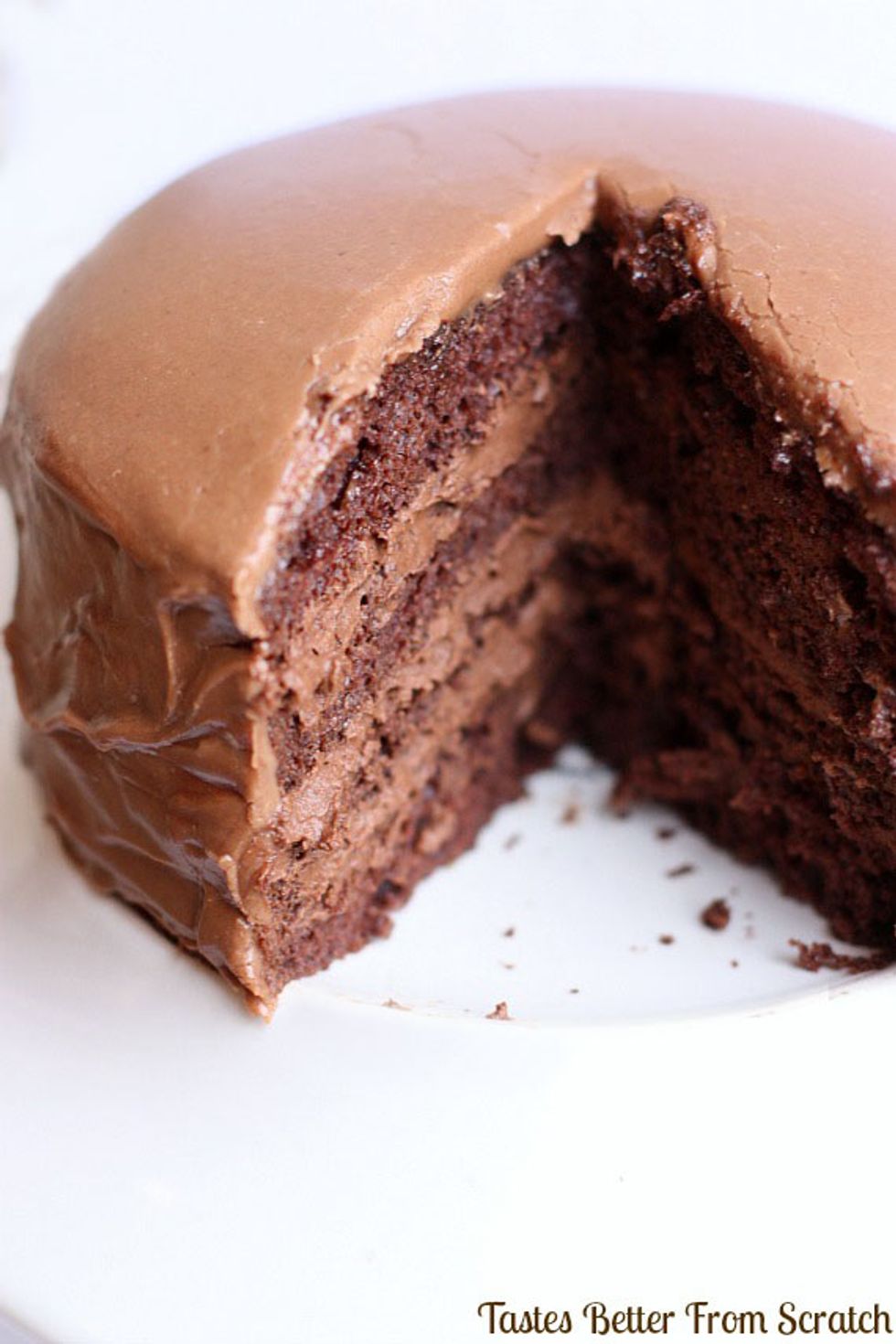 Chocolate Cake with Chocolate Mousse Filling - My Recipe Magic