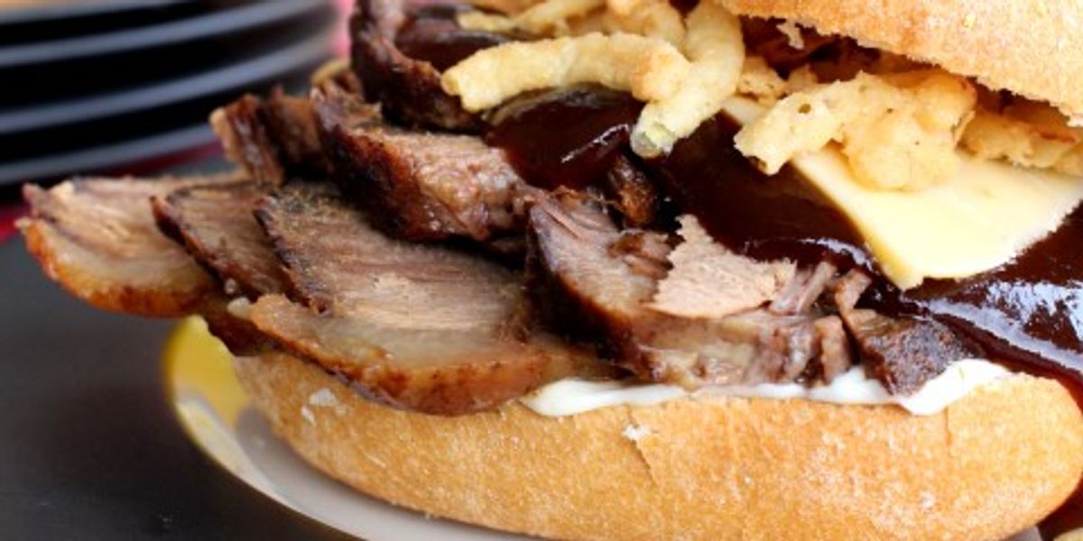 Smoked Barbecue Beef Brisket Sandwiches - My Recipe Magic