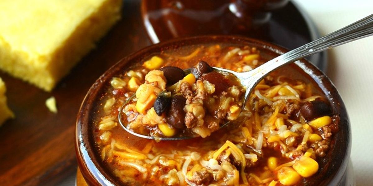 Beefy Mexican Rice Soup - My Recipe Magic