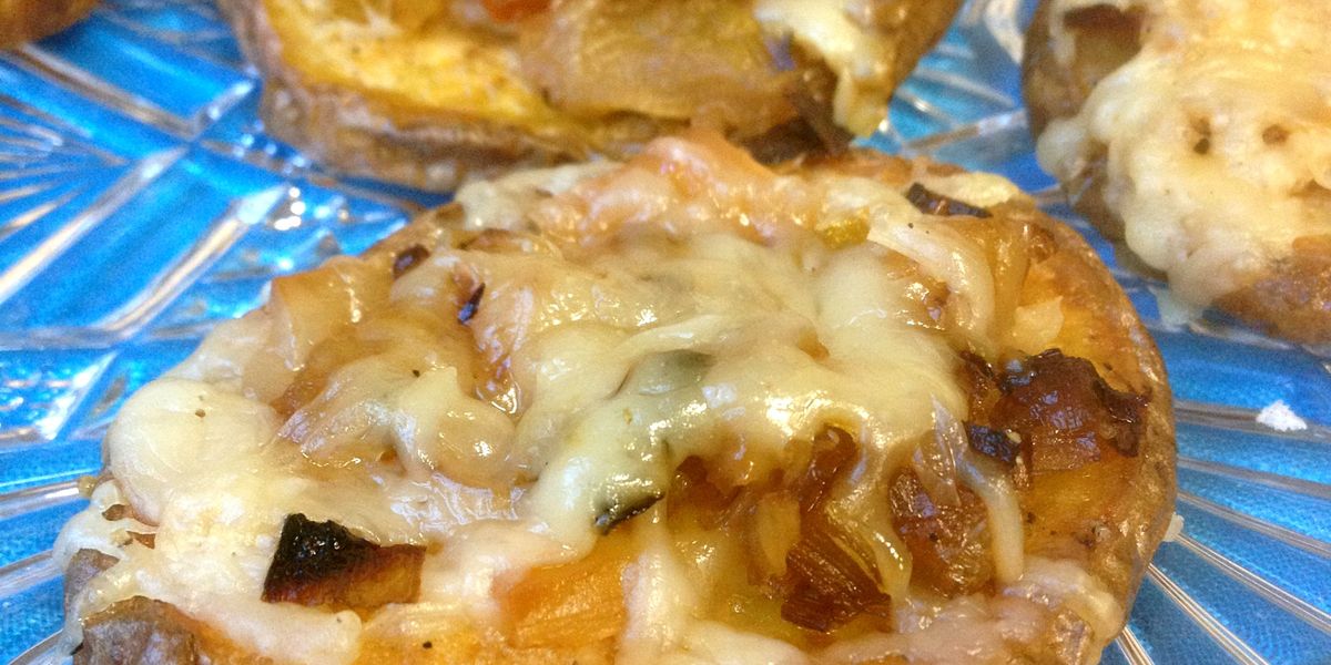 Klondike Potato Crisps with Caramelized Leeks and Onions - My Recipe Magic