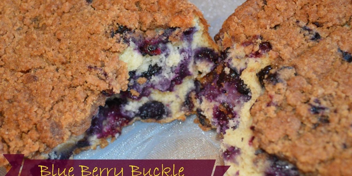 Moist Blueberry Buckle - My Recipe Magic