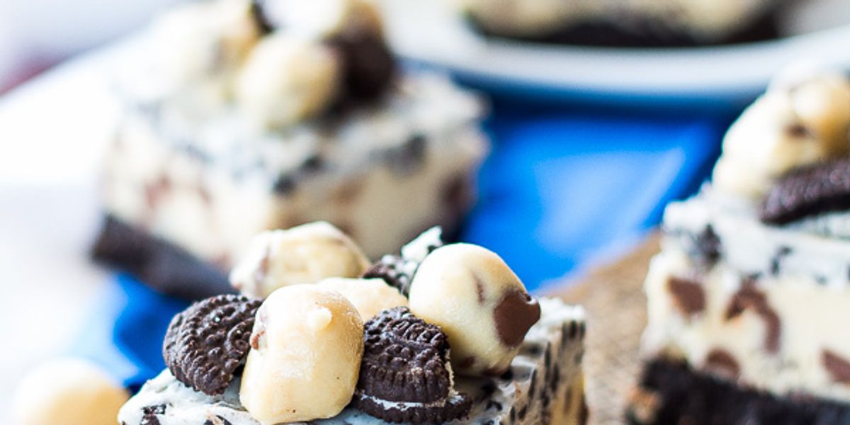 No Bake Oreo Cookie Dough Bars - My Recipe Magic