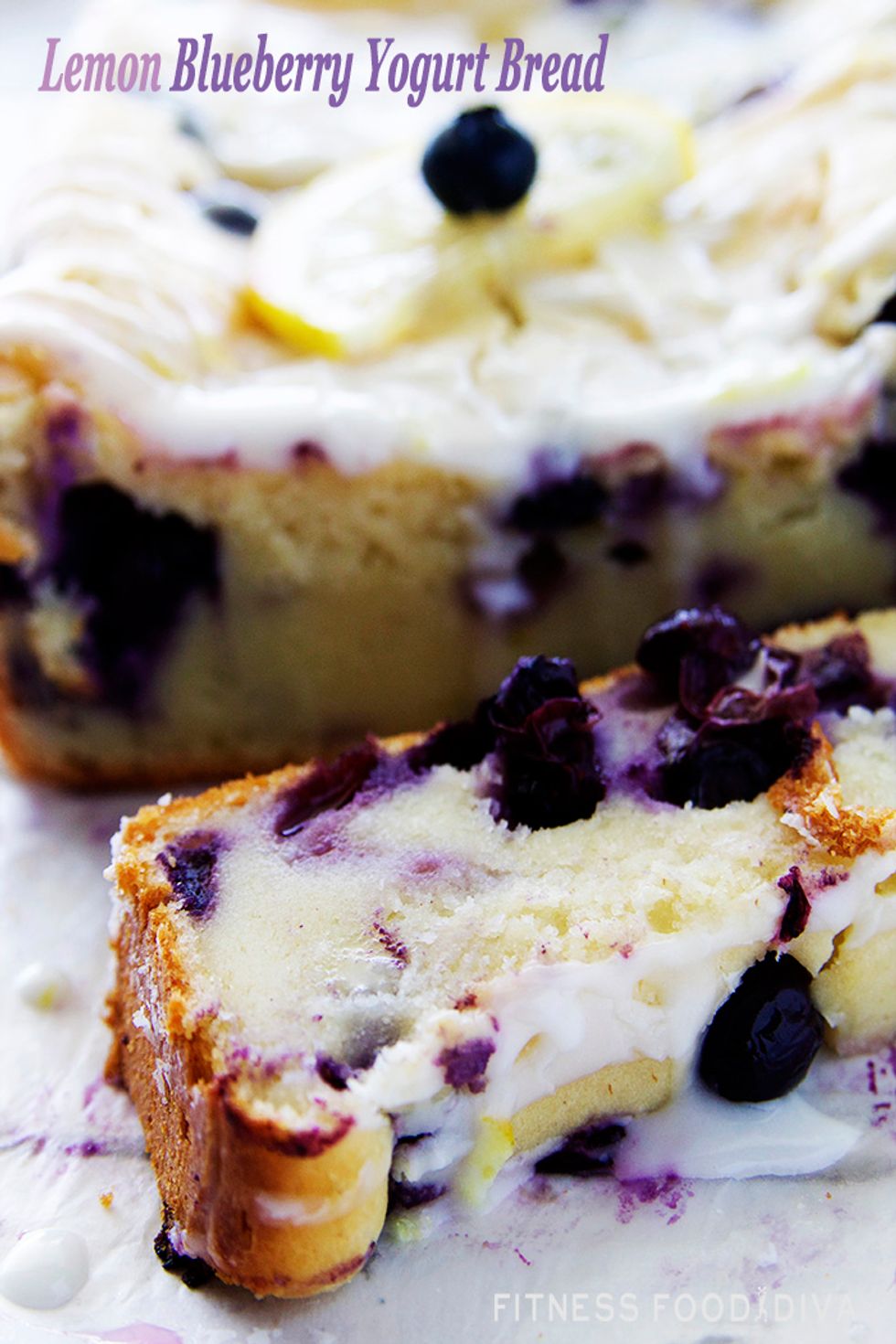 Lemon Blueberry Yogurt Bread - My Recipe Magic