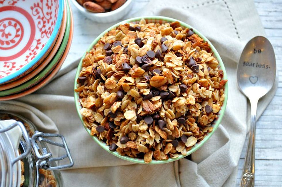 Slow Cooker Salted Caramel Almond Granola - My Recipe Magic