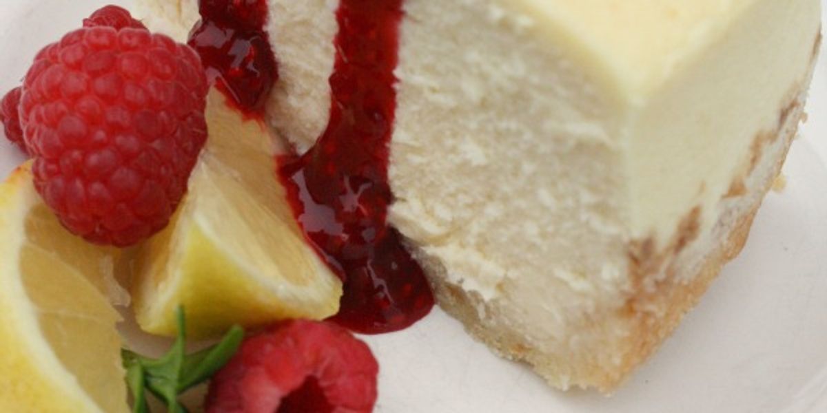 Lemon Raspberry Cheesecake - My Recipe Magic