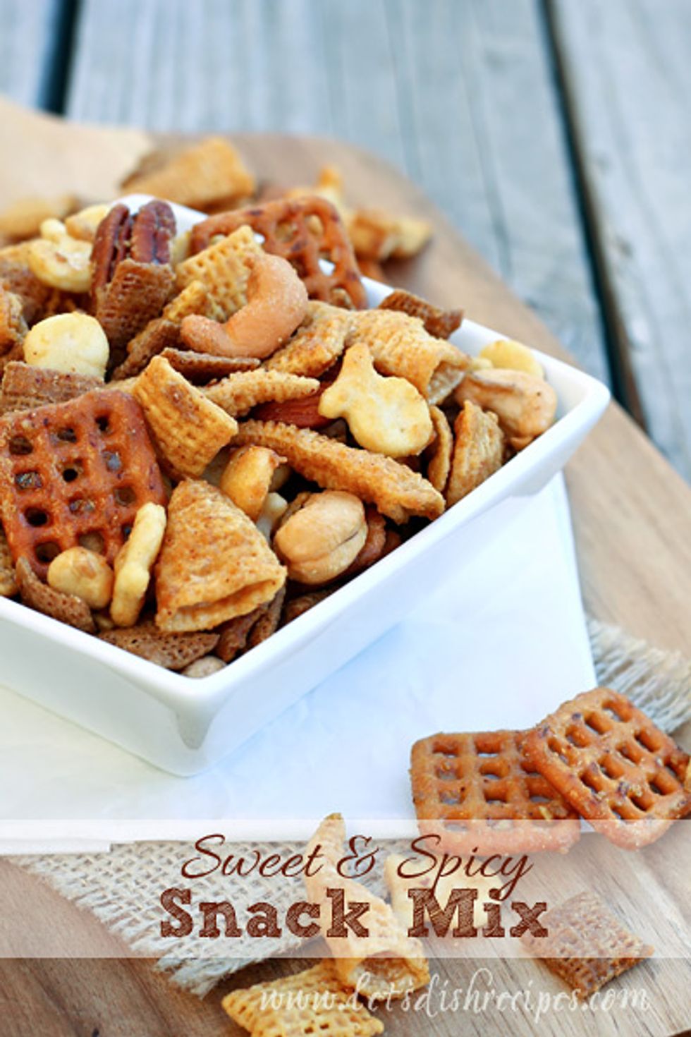 Favorite Sweet & Spicy Snack Mix - My Recipe Magic