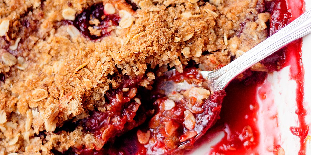 apple raspberry crisp - My Recipe Magic