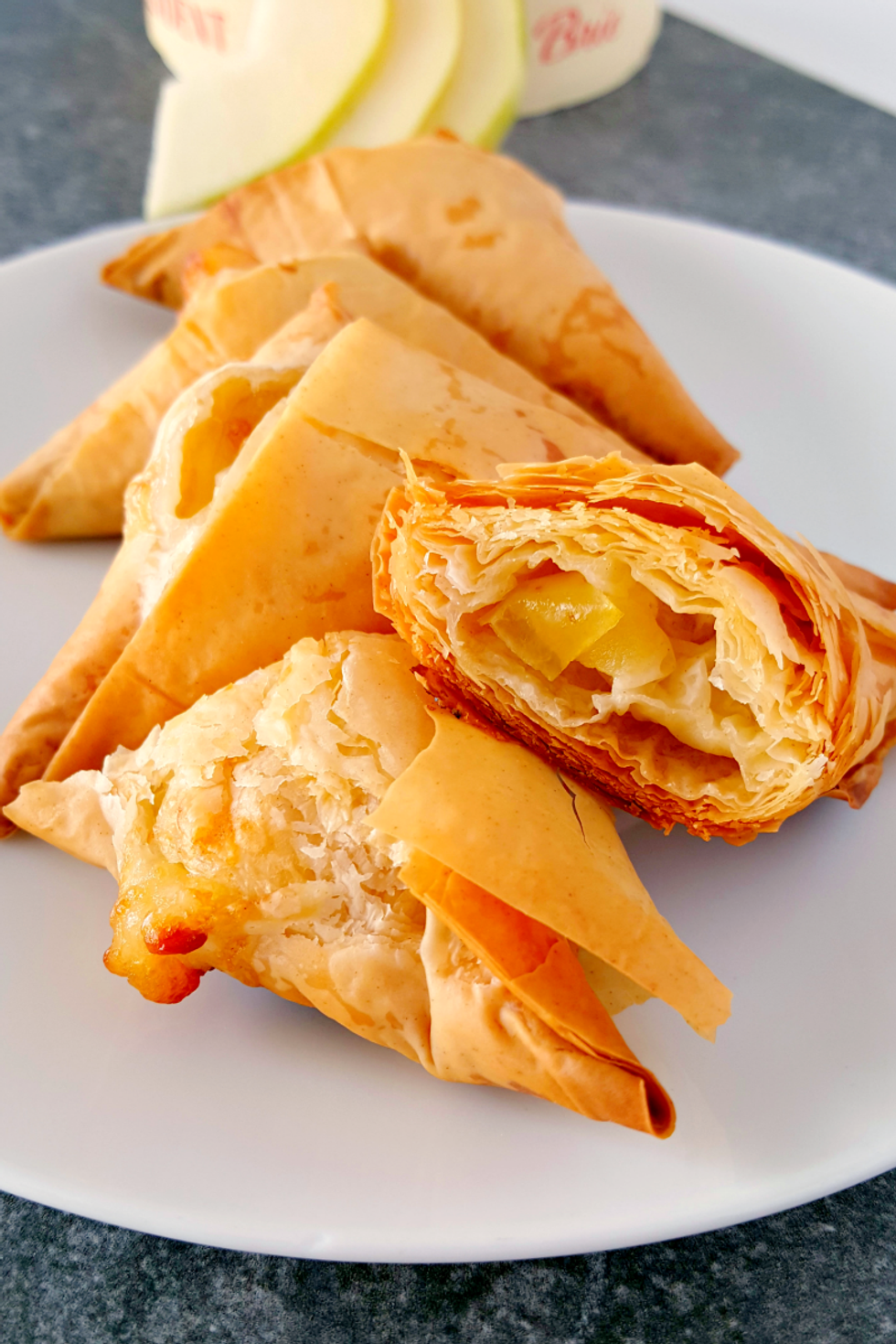 Envy Apple Brie Triangles - My Recipe Magic