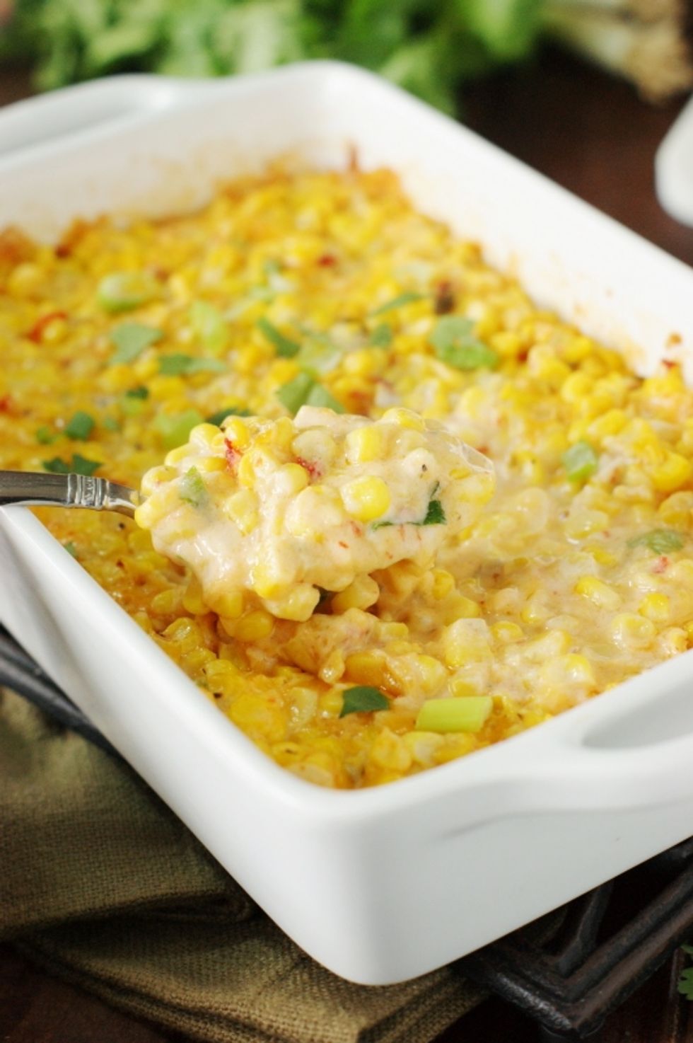 Fiesta Cheddar Corn Casserole - My Recipe Magic