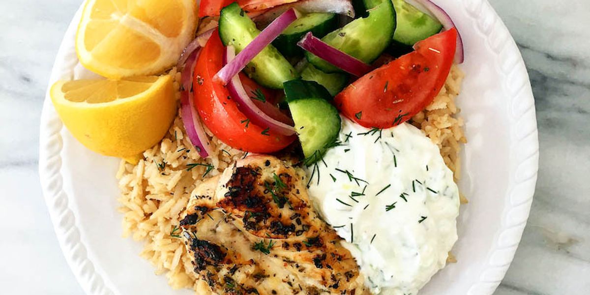 Greek Chicken Rice Bowl - My Recipe Magic