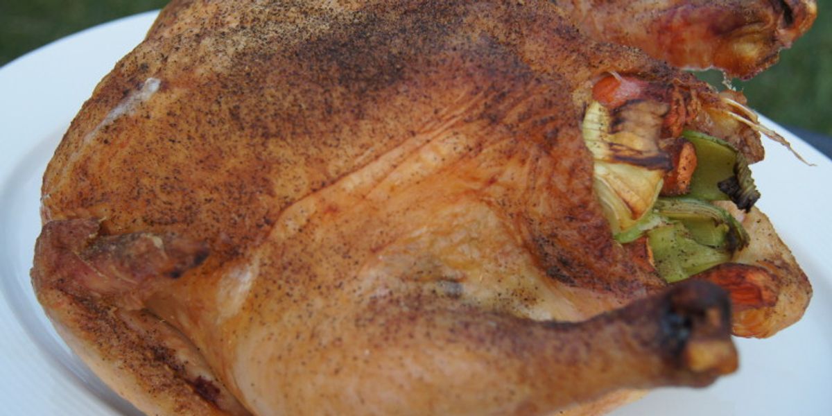 Smoked Roast Chicken - My Recipe Magic