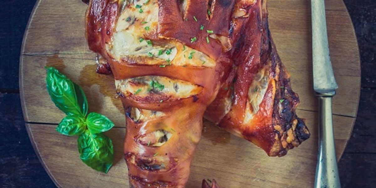 Crispy Slow-Roasted Pork Leg - My Recipe Magic