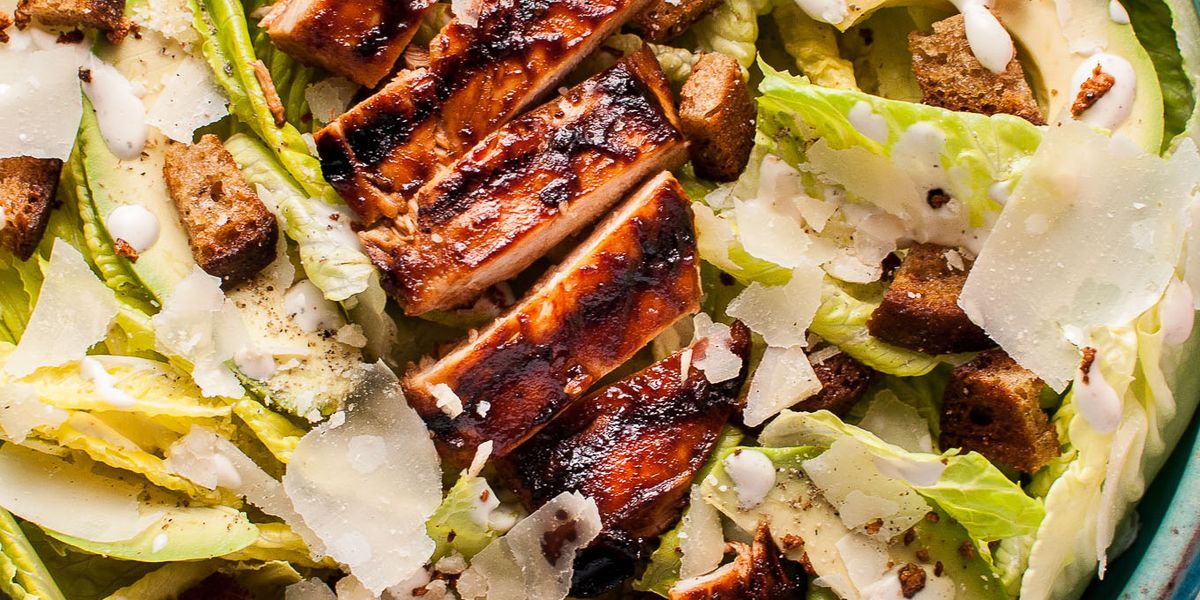 BBQ Chicken Caesar Salad - My Recipe Magic