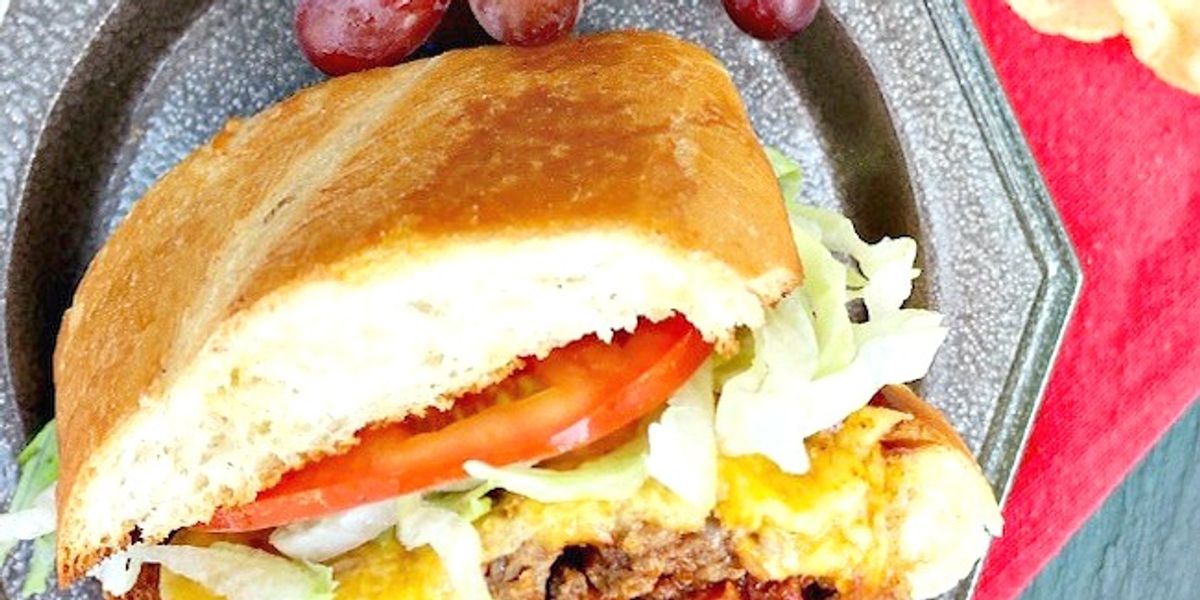 Bacon Cheeseburger Stuffed French Bread - My Recipe Magic