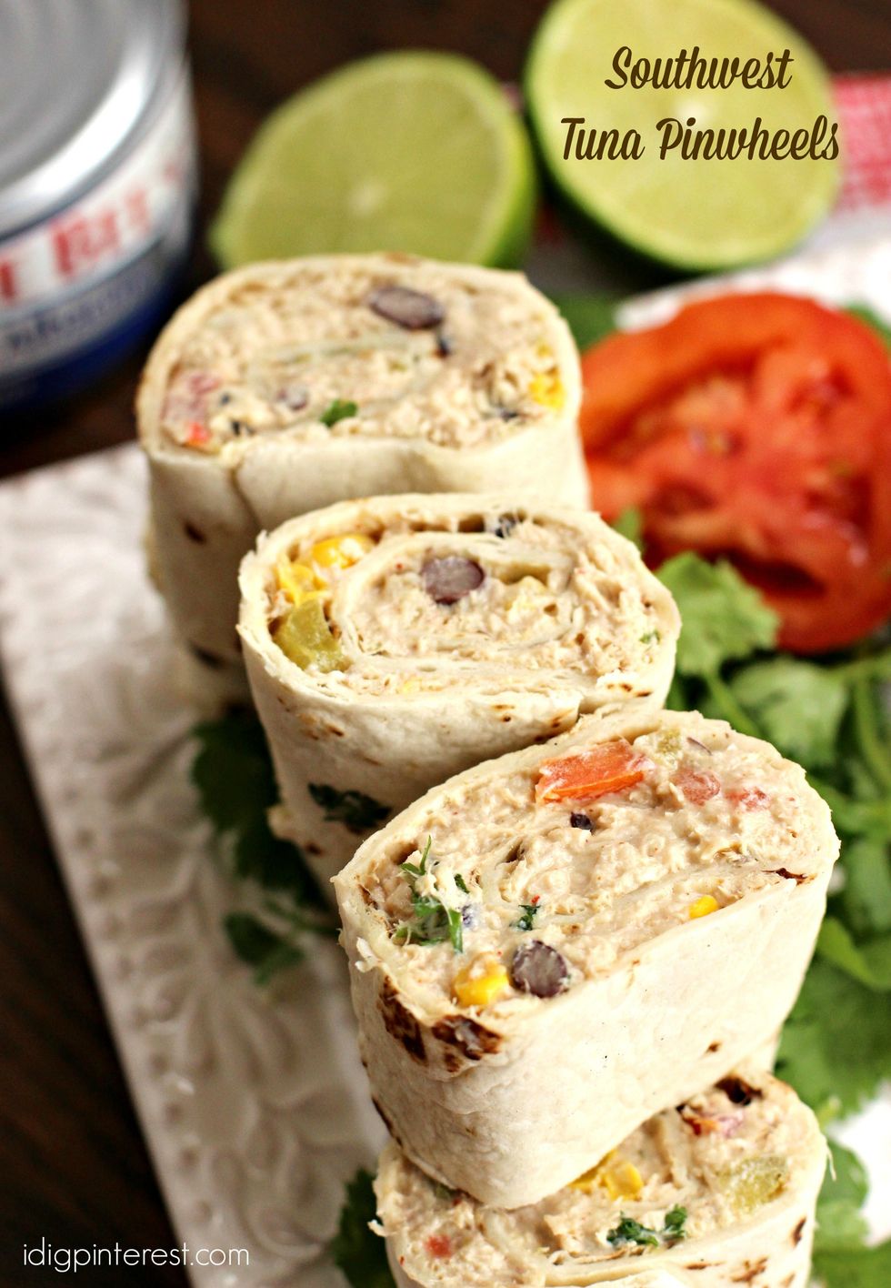 Southwest Tuna Pinwheels - My Recipe Magic