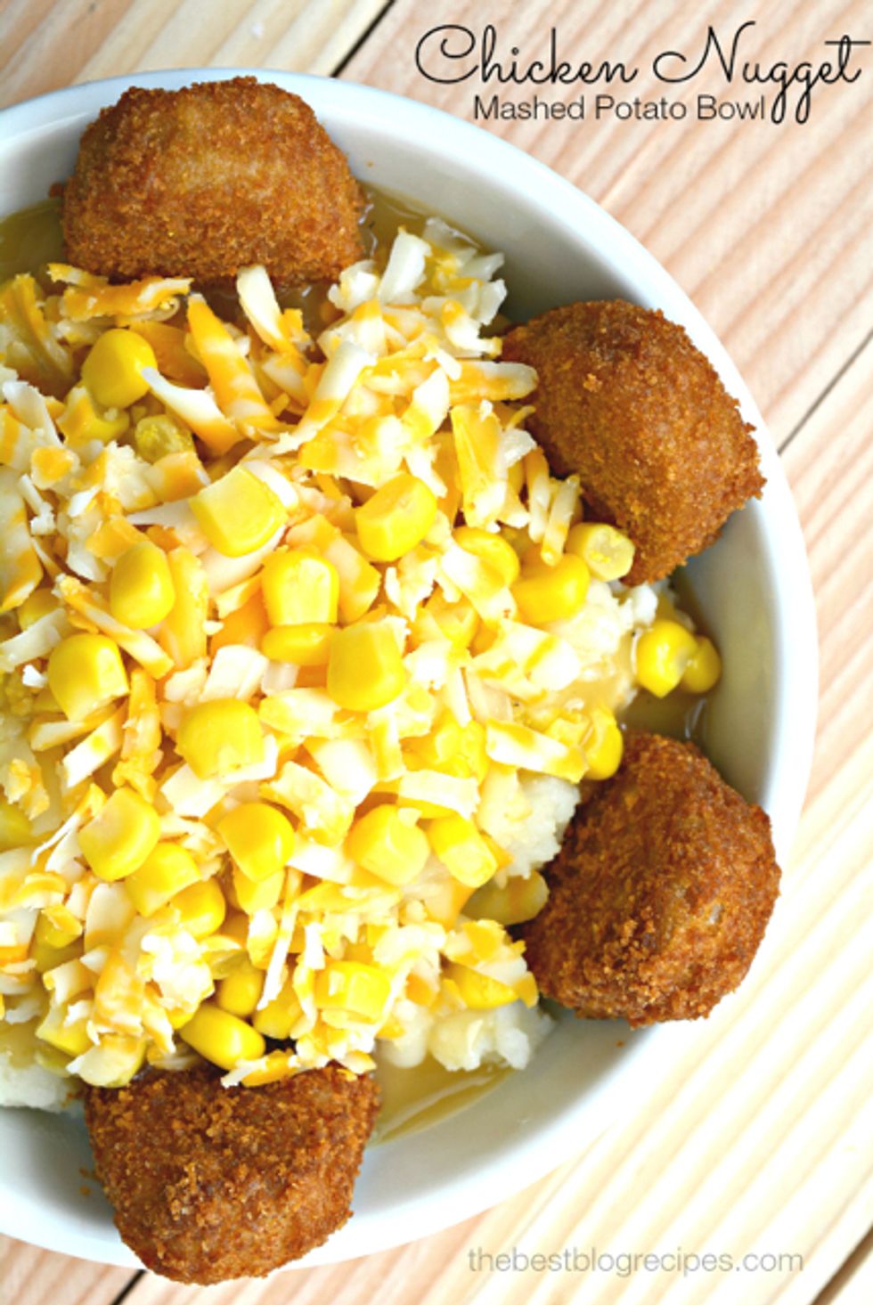 Easy Chicken Nugget Mashed Potato Bowls - My Recipe Magic