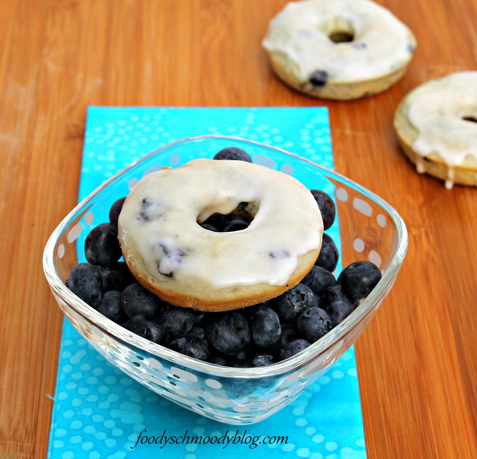 EASY Blueberry Donuts (baked) - My Recipe Magic