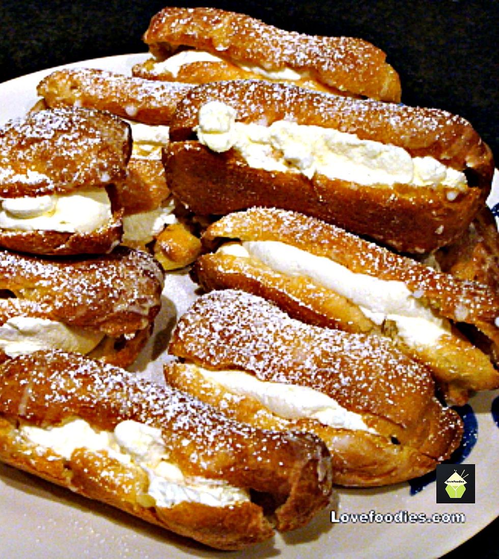 Chocolate & Cream Filled Eclairs - My Recipe Magic