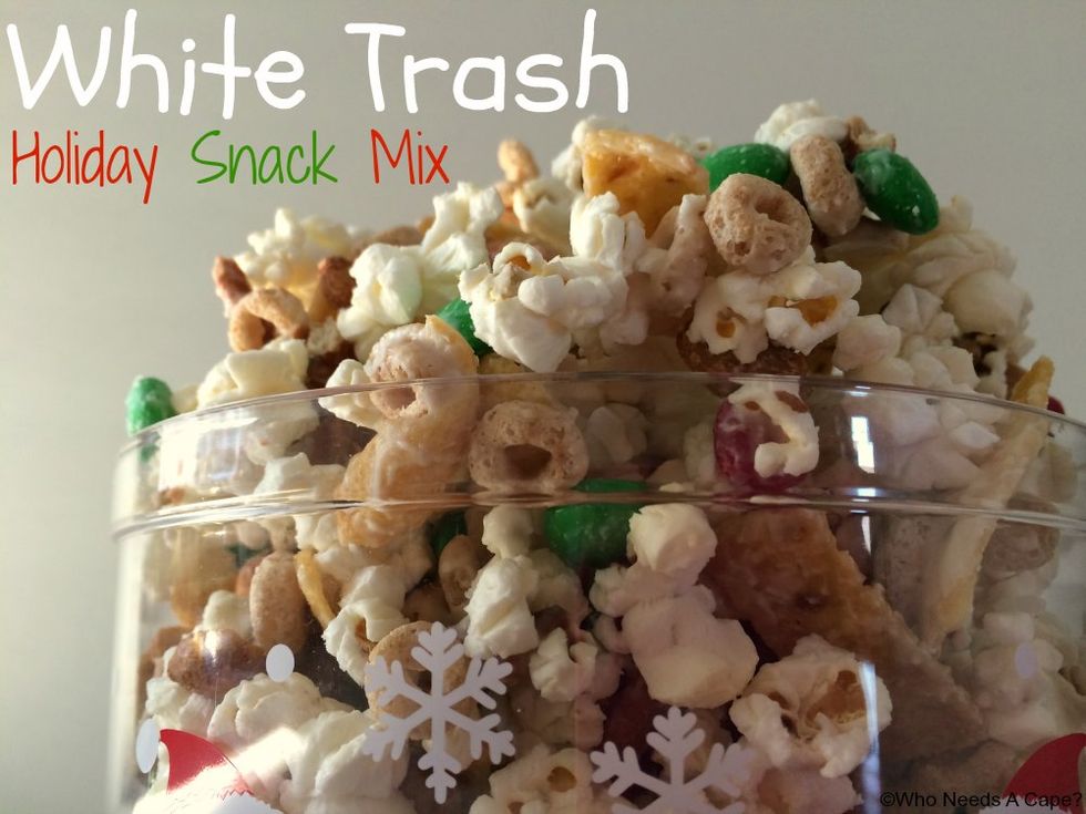 White Trash Holiday Snack Mix - My Recipe Magic