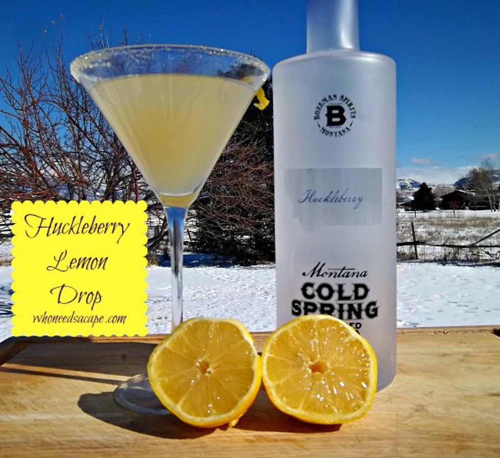Huckleberry Lemon Drop - My Recipe Magic