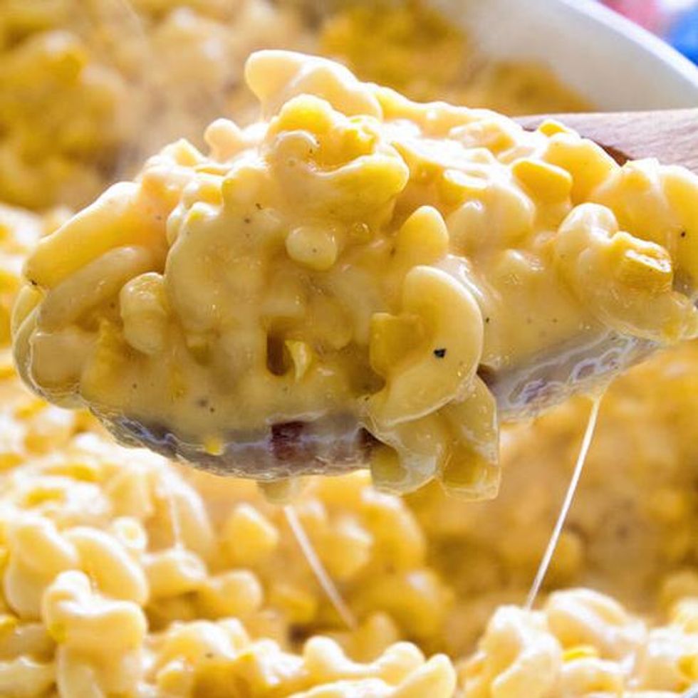 Creamy Corn Macaroni and Cheese Casserole - My Recipe Magic