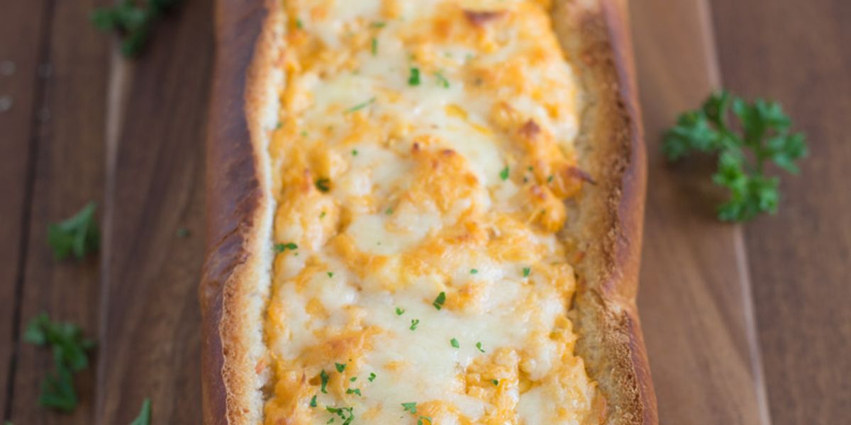 Buffalo Chicken Stuffed Bread - My Recipe Magic