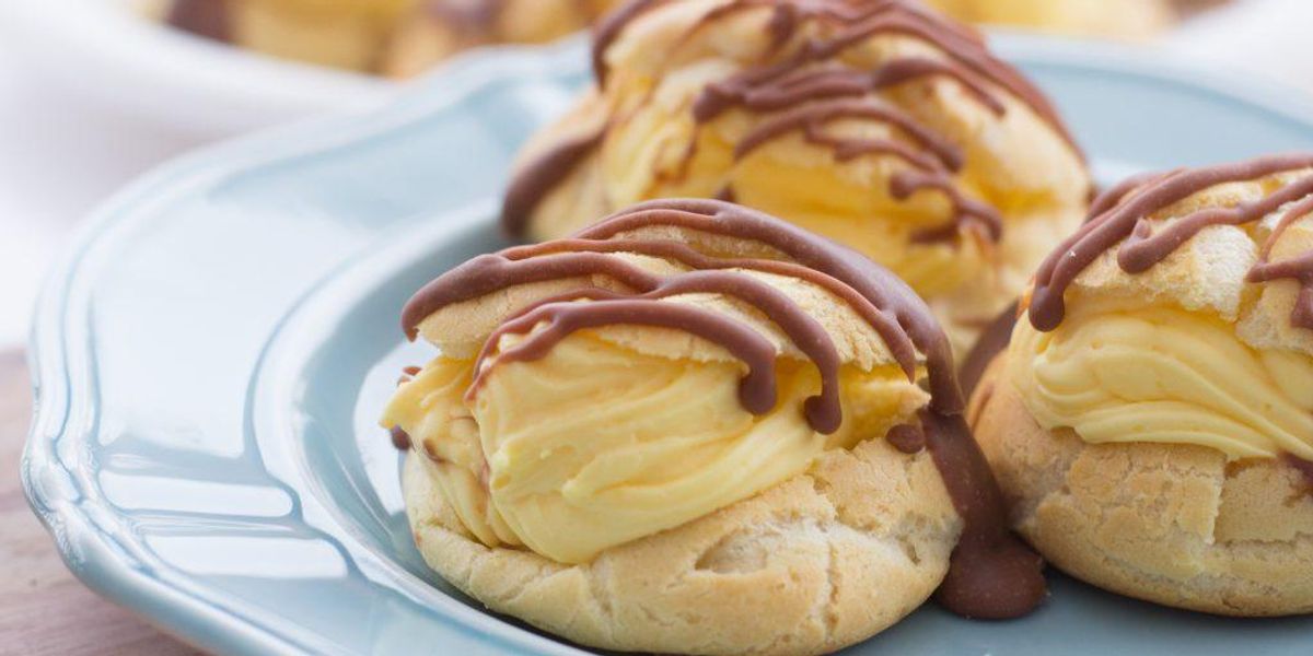 Chocolate Glazed Cream Puffs - My Recipe Magic