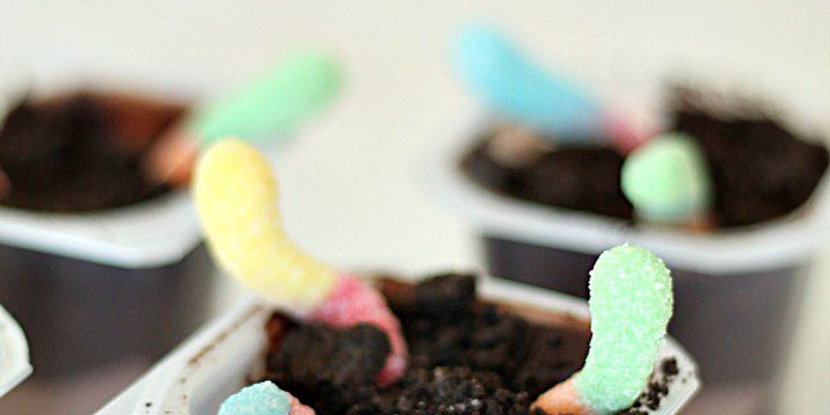 Dirt and Worm Pudding Cups - My Recipe Magic
