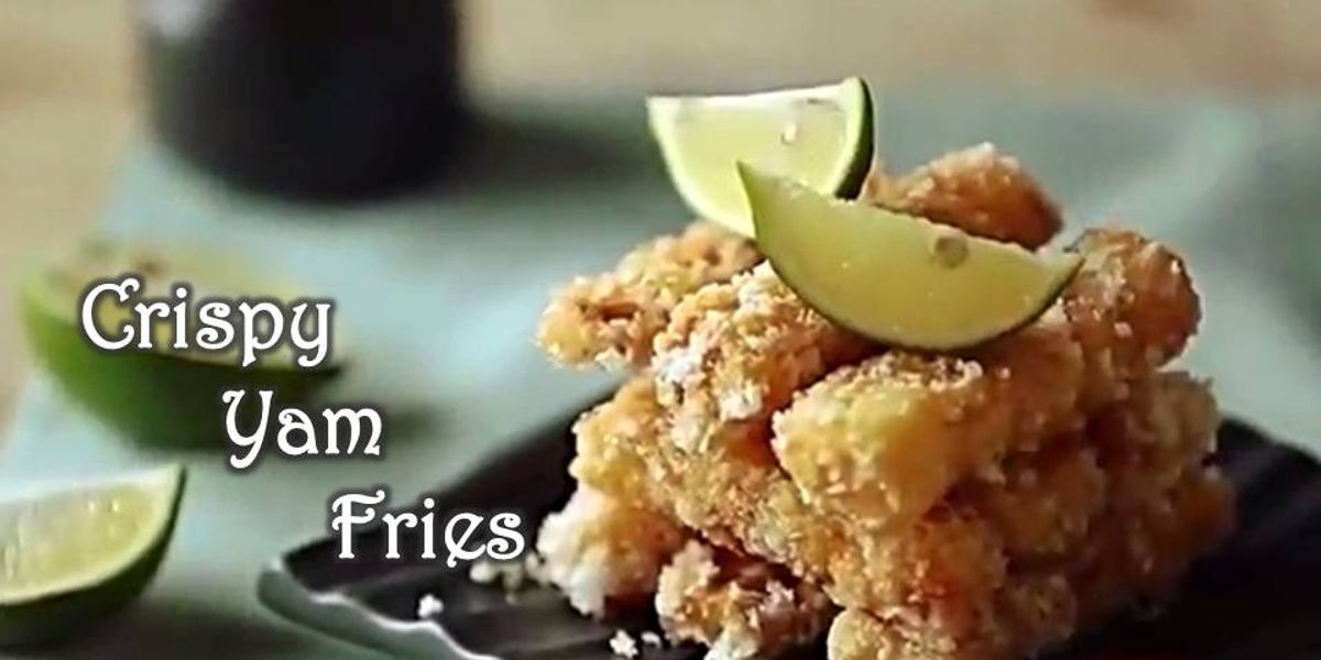 Crispy Yam Fries - My Recipe Magic