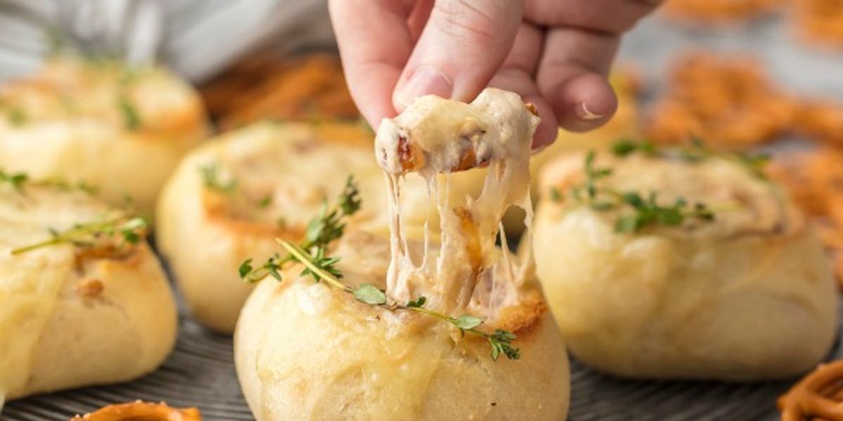 French Onion Dip Bread Bowls - My Recipe Magic