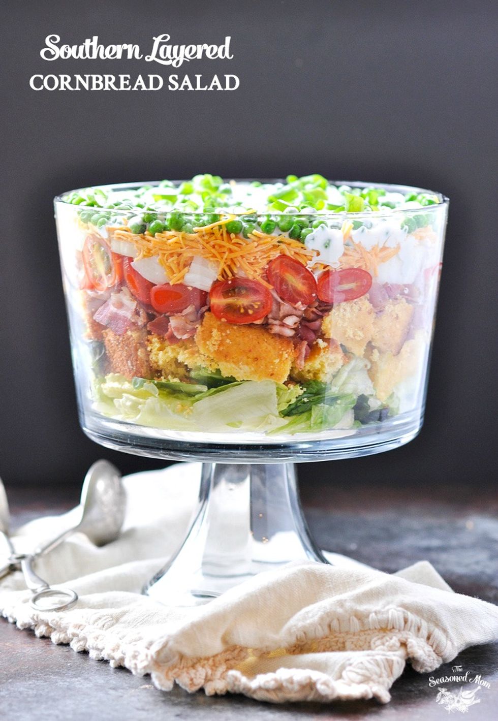 Southern Layered Cornbread Salad - My Recipe Magic