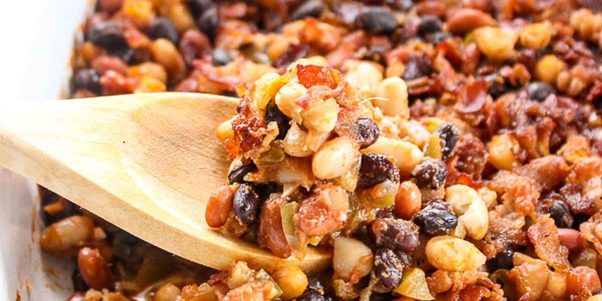 Smoky Three Bean Bake - My Recipe Magic