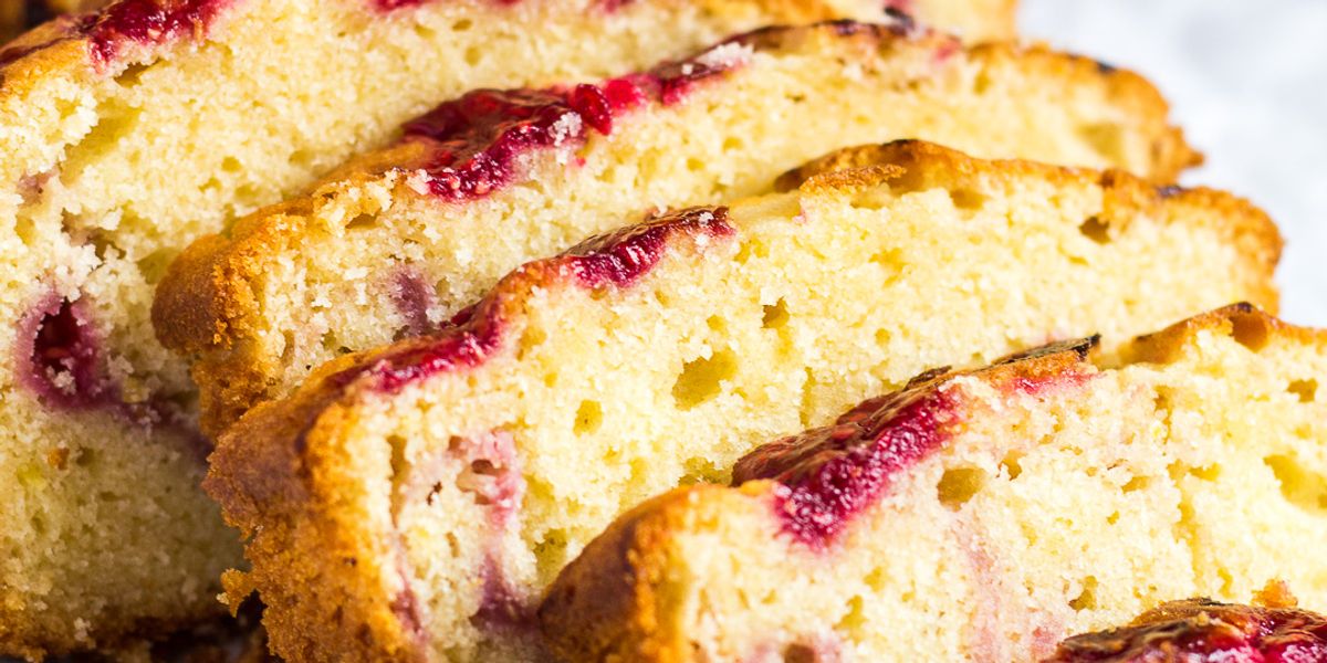 Raspberry Swirl Lemon Pound Cake - My Recipe Magic